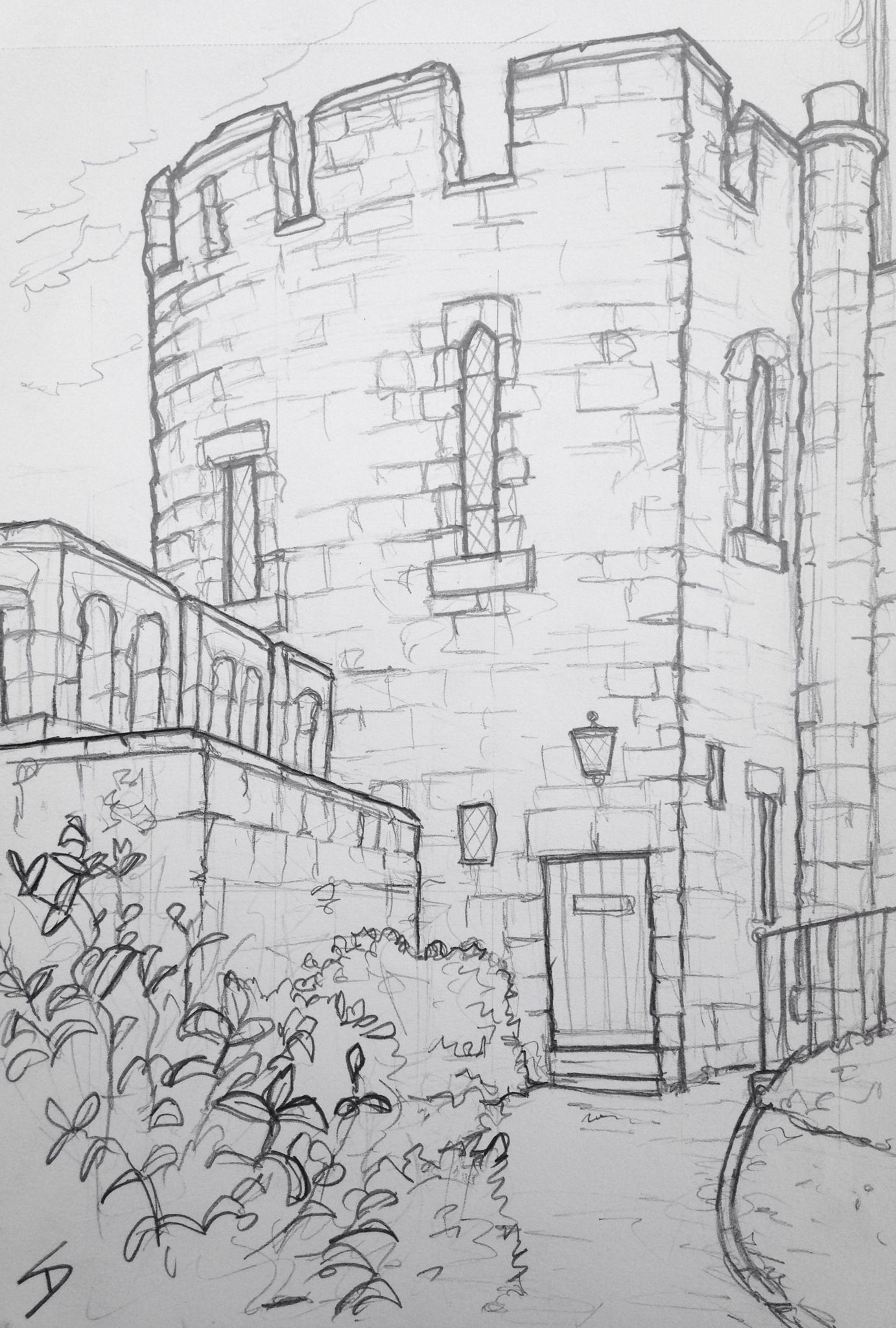 Urban Art – Shrewsbury, UK. ‘Shrewsbury Castle.’ – Sketchbook Explorer