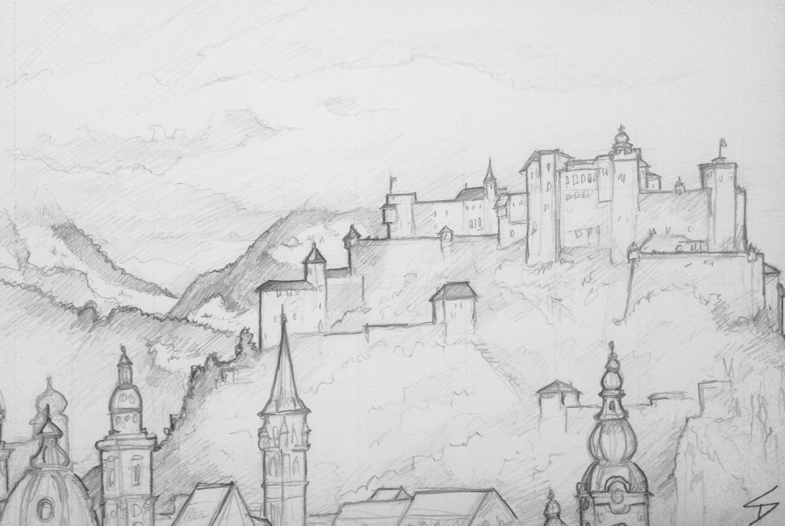 Urban Art – Salzburg, Austria. ‘Mönchsberg.’ – Sketchbook Explorer