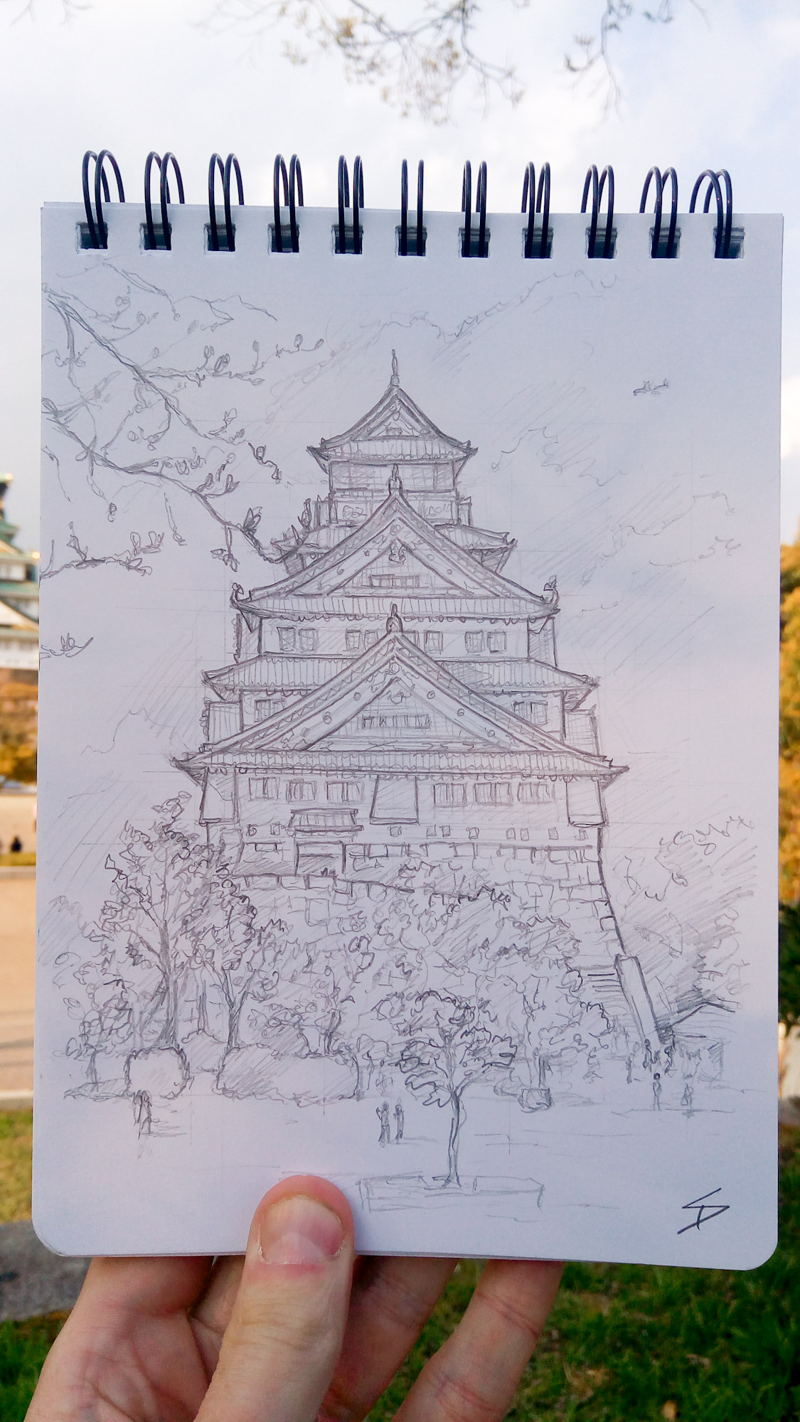 Urban photo art – Chuo Ward, Osaka, Japan. ‘Osaka Castle.’ – Sketchbook ...